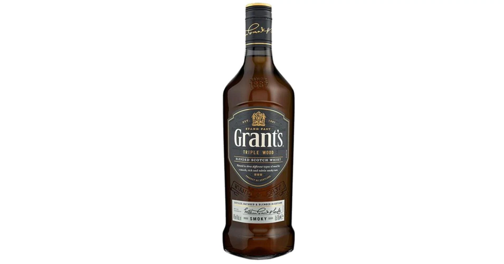 Grant's Triple Wood Smoky whisky (1L / 40%) | Grant's | WhiskyNet