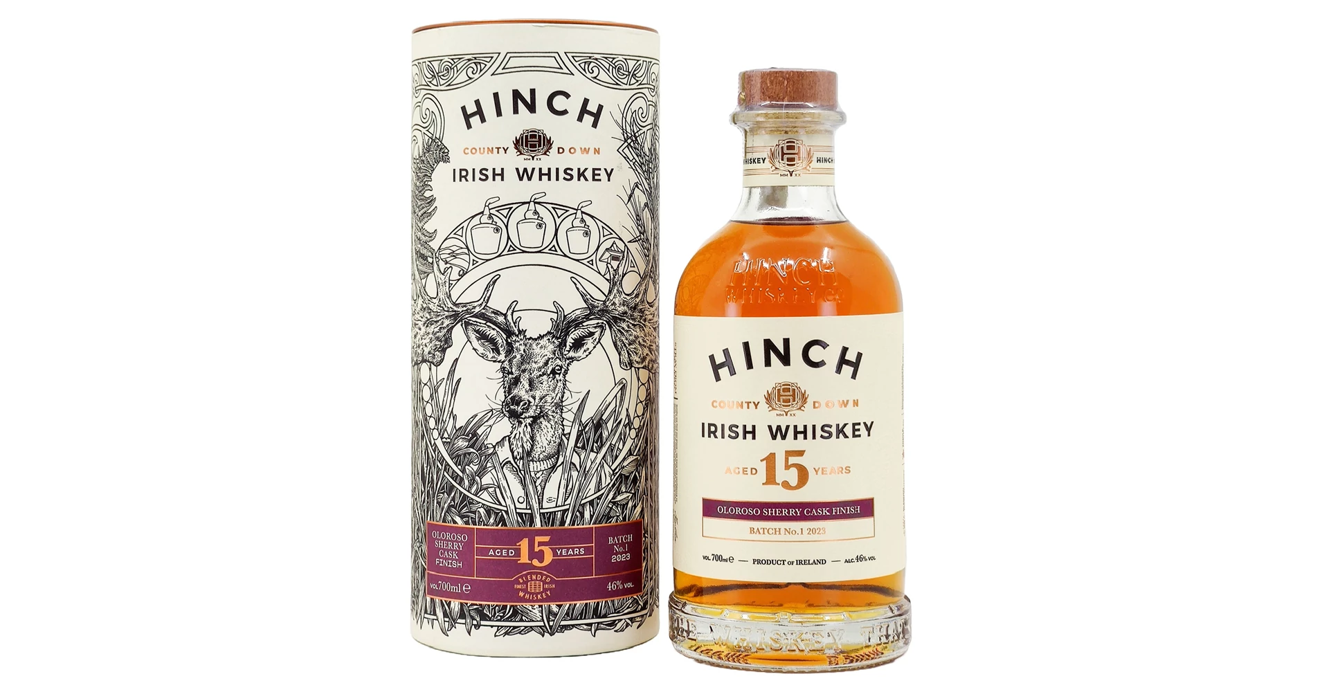 Hinch 15 éves Sherry Cask Finish whiskey DRS (0,7L / 46%) | Hinch ...