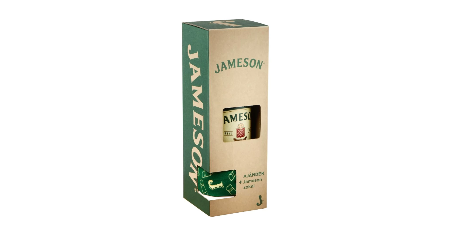 Jameson whiskey ajándékcsomagban zoknival (0,7L / 40%) | Jameson ...