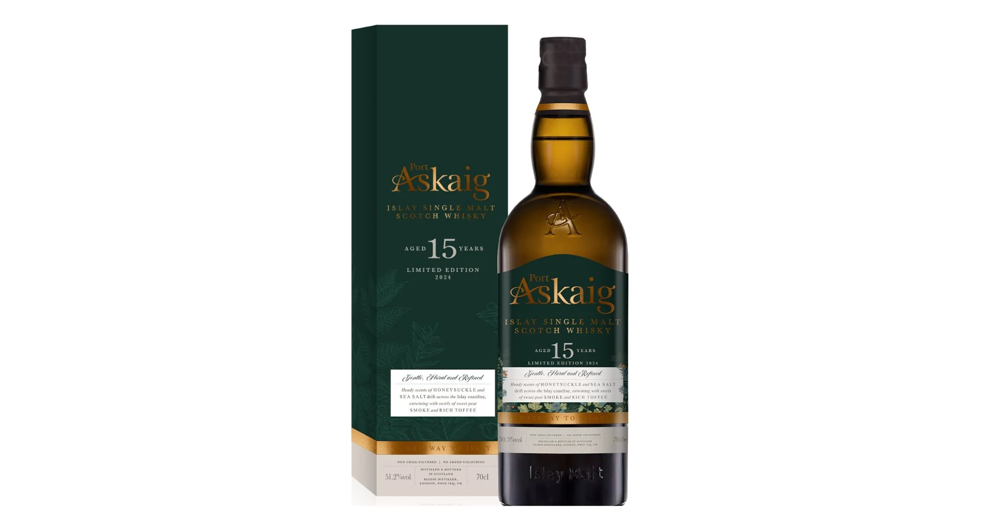 Port Askaig 15 éves whisky (0,7L / 50,5%) | Port Askaig | WhiskyNet