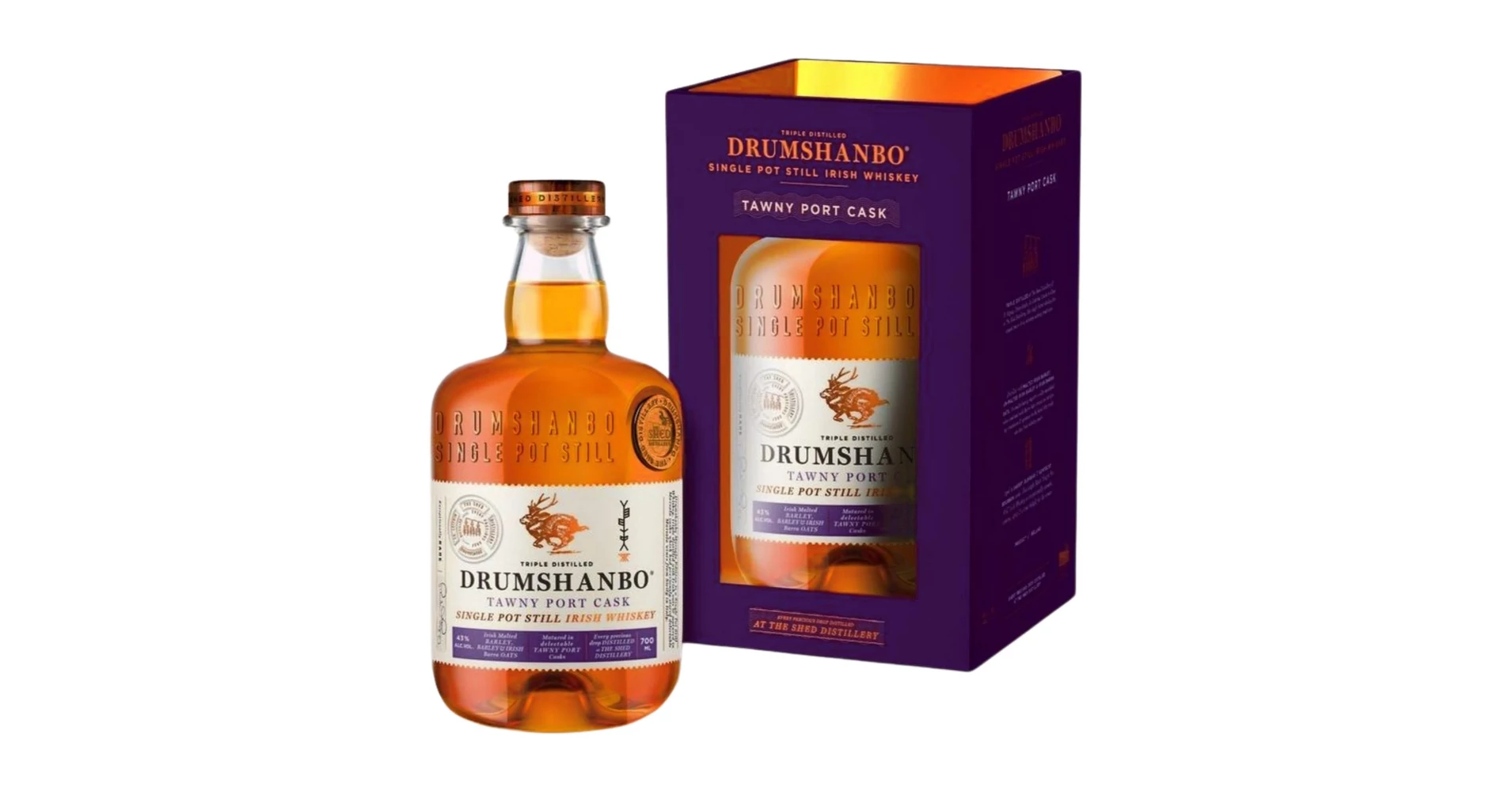 Drumshanbo Single Pot Still Tawny Port Edition whiskey DRS (0,7L / 43% ...