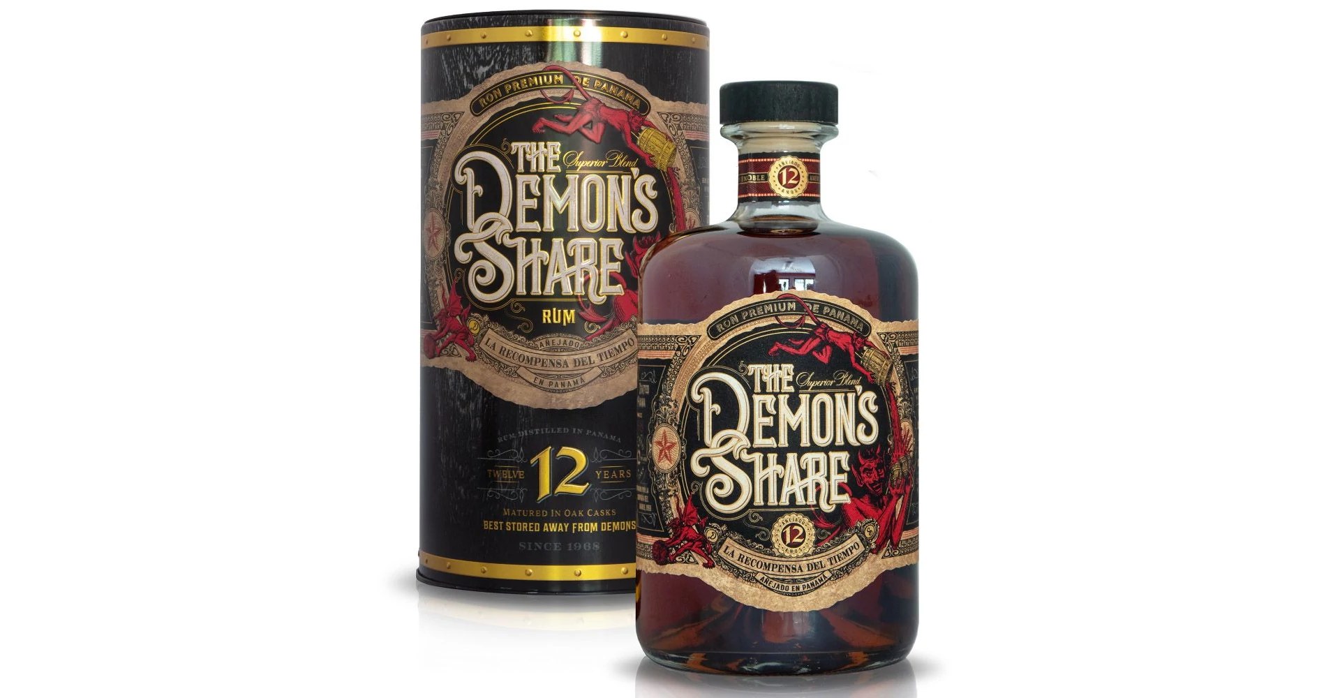 The Demons Share 12 éves rum díszdobozban DRS (0,7L / 41%) | Demon's ...